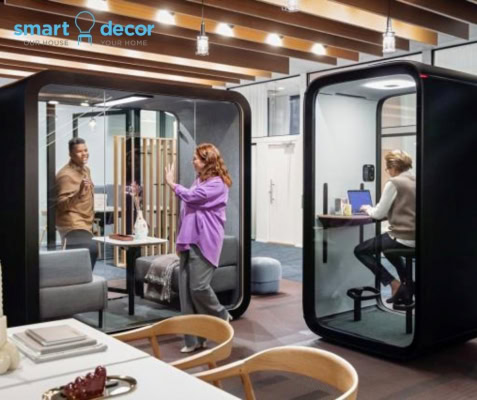 Booth văn phòng, Phonebooth/pod: ưu điểm, ứng dụng 2024