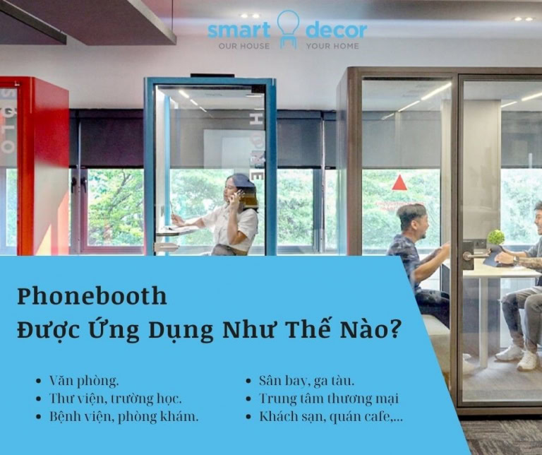 Booth văn phòng, Phonebooth/pod: ưu điểm, ứng dụng 2025