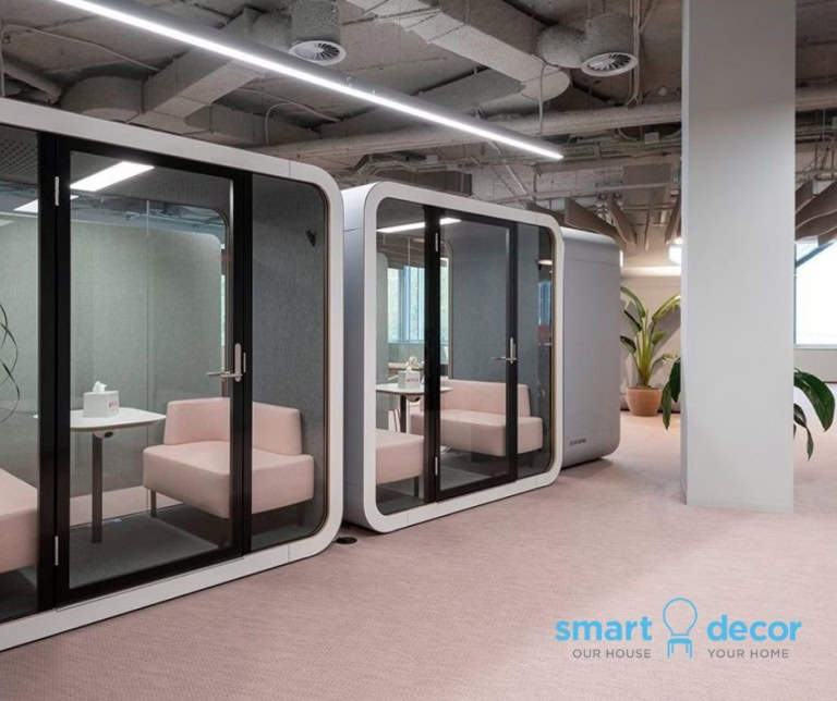 Booth văn phòng, Phonebooth/pod: ưu điểm, ứng dụng 2025